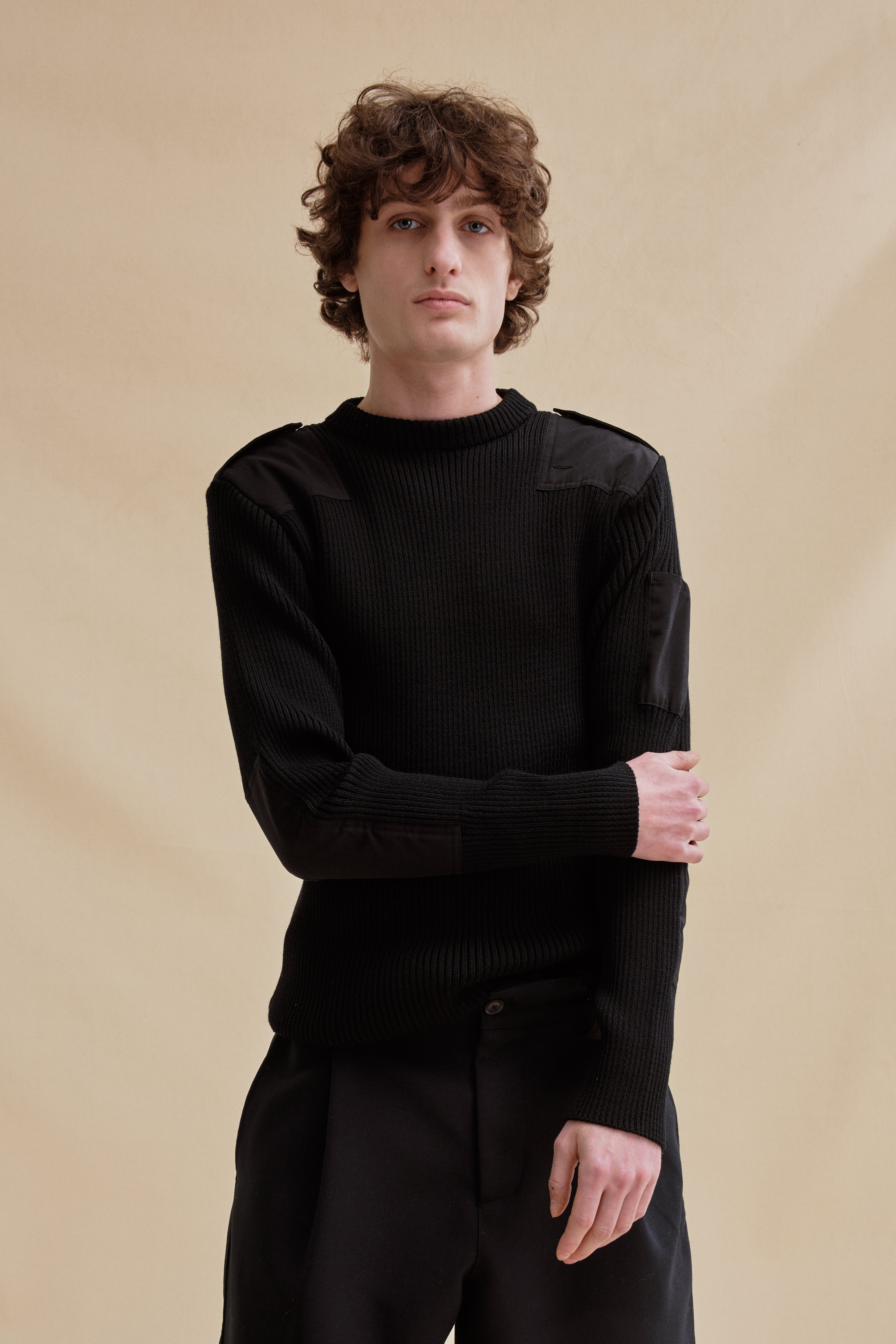 Pull Officier noir pour homme | Le Minor